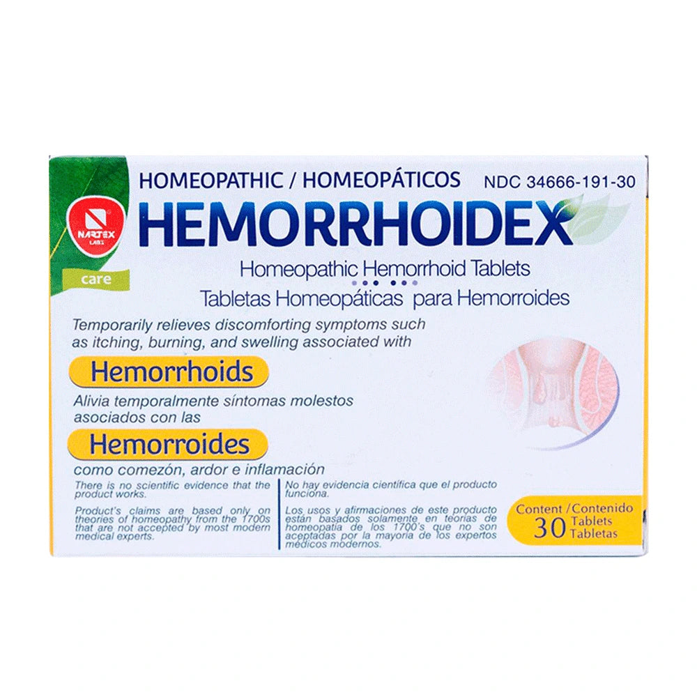 Hemorrhoidex – Hemorrhoid Relief and Discomfort (30 Tablets) – Dr Simi